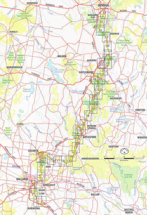 Goldfields Track Walk or Ride Guide - Maps, Books & Travel Guides