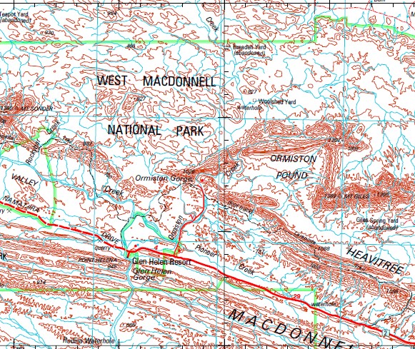 Hermannsburg 1-250,000 Topographic Map - Maps, Books & Travel Guides