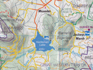 Highland Lakes Map and Angling Notes Tasmap - Maps, Books & Travel Guides