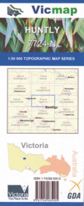 Huntly 1-50,000 Vicmap - Maps, Books & Travel Guides