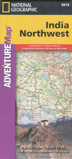 India Northwest Map National Geographic - Maps, Books & Travel Guides