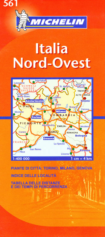 Italy North West Map 561 Michelin - Maps, Books & Travel Guides