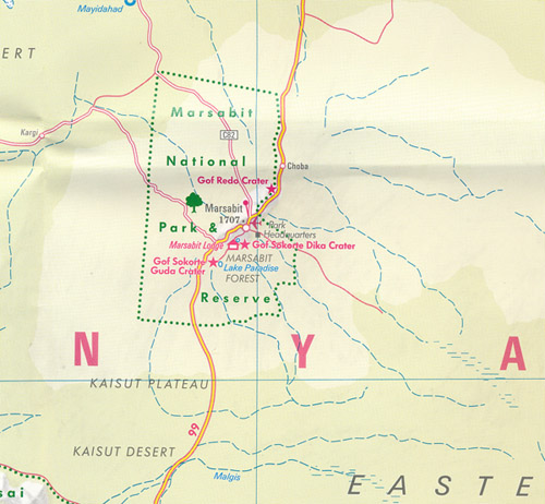 Kenya Serengti Tanzania Map Nelles - Maps, Books & Travel Guides