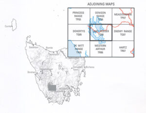 Lake Pedder 1-50,000 Topographic Map Tasmap - Maps, Books & Travel Guides