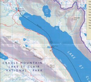 Lake St Clair Day Walks Map Tasmap - Maps, Books & Travel Guides