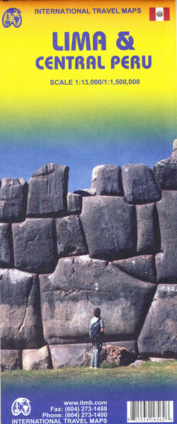 Lima and Central Peru Map ITMB - Maps, Books & Travel Guides