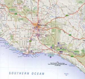 Limestone Coast South East SA Map Carto Graphics - Maps, Books & Travel ...