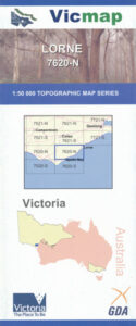 Lorne 1-50,000 Vicmap - Maps, Books & Travel Guides
