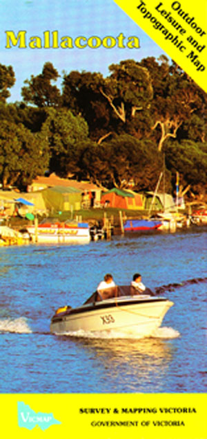 Mallacoota Map ODL - Maps, Books & Travel Guides