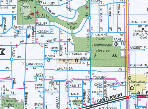 Melbourne Street Directory UBD Gregorys - Maps, Books & Travel Guides