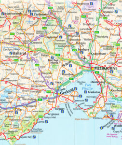 Melbourne to Adelaide Map 345 UBD - Maps, Books & Travel Guides