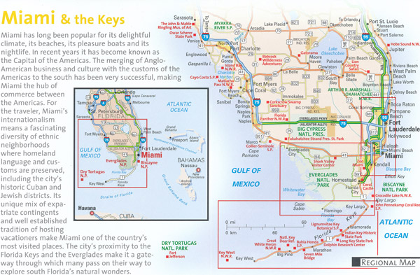 Miami and the Keys Map National Geographic - Maps, Books & Travel Guides