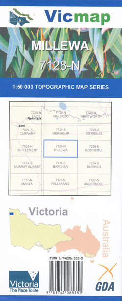 Millewa 1-50,000 Vicmap - Maps, Books & Travel Guides