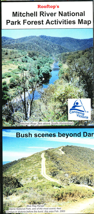 Mitchell River Forest Map Rooftop LAMINATED - Maps, Books & Travel Guides