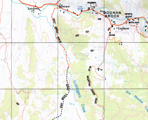 Moonan Brook 1-25,000 NSW Topographic Map - Maps, Books & Travel Guides
