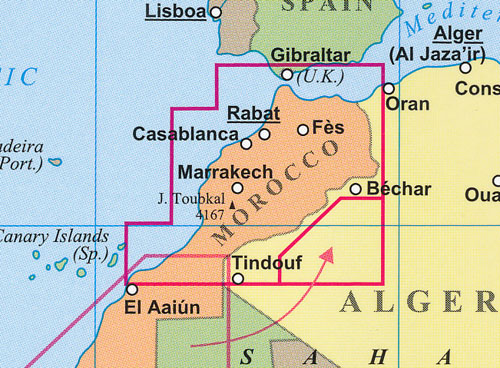 Morocco Map Gizi - Maps, Books & Travel Guides