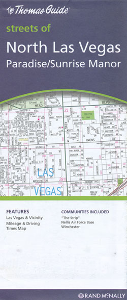 North Las Vegas Map Rand McNally - Maps, Books & Travel Guides