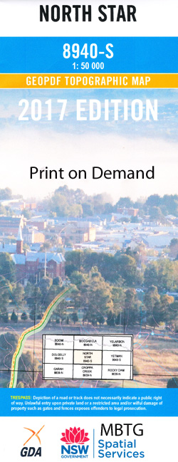 North Star 1-50,000 NSW Topographic Map - Maps, Books & Travel Guides