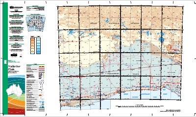 Nullarbor Plain 1-1,000,000 Topographic Map Geoscience Australia - Maps ...