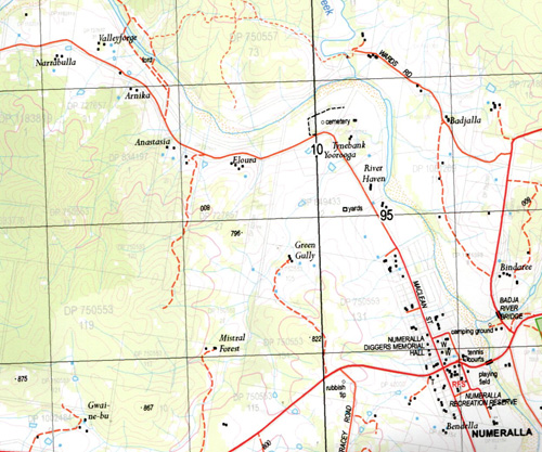 Numeralla 1-25,000 NSW Topographic Map - Maps, Books & Travel Guides