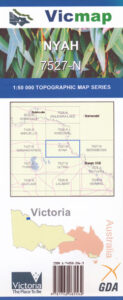 Nyah 1-50,000 Vicmap - Maps, Books & Travel Guides