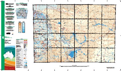 Oakover River 1-1,000,000 Topographic Map Geoscience Australia - Maps ...