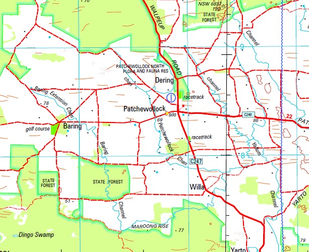 Ouyen 1-250,000 Topographic Map - Maps, Books & Travel Guides