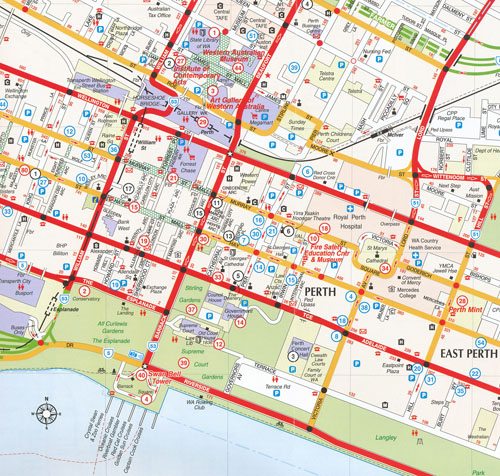 Perth Suburbs and City Centre 618 UBD Gregorys - Maps, Books & Travel ...