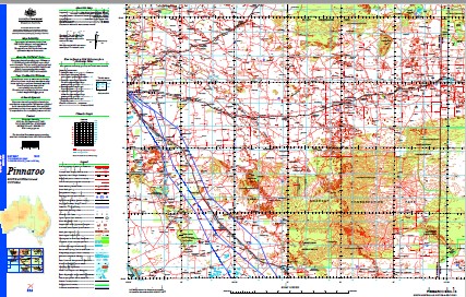 Pinjarra 1-250,000 Topographic Map - Maps, Books & Travel Guides