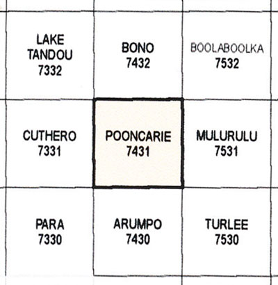 Pooncarie 1-100,000 NSW Topographic Map - Maps, Books & Travel Guides