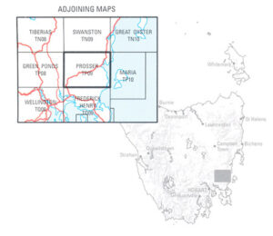 Prosser 1-50,000 Map Topographic Tasmap - Maps, Books & Travel Guides