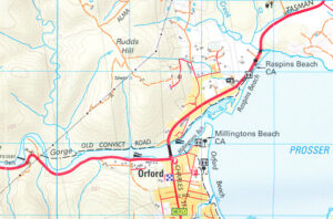 Prosser 1-50,000 Map Topographic Tasmap - Maps, Books & Travel Guides