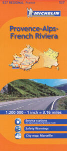 Provence Alps French Riviera Map 527 Michelin - Maps, Books & Travel Guides