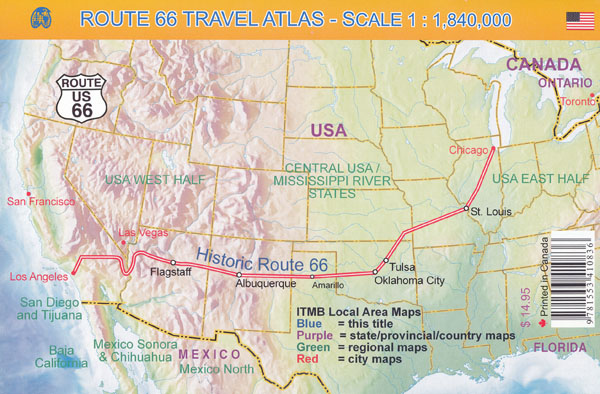 Route 66 Atlas ITMB - Maps, Books & Travel Guides