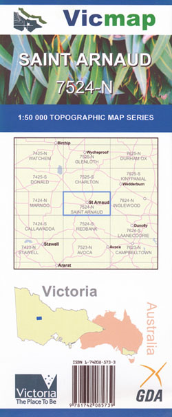 Saint Arnaud 1-50,000 Vicmap - Maps, Books & Travel Guides