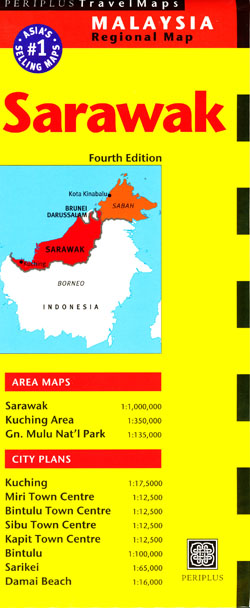 Sarawak Map Periplus - Maps, Books & Travel Guides