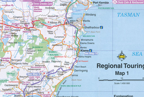 Southern Highlands Shoalhaven Map 283 Edition 12 UBD Gregorys - Maps ...