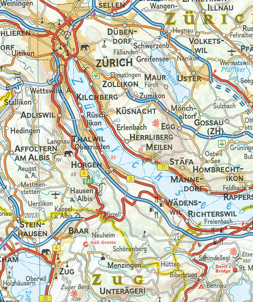 Switzerland Map National Geographic Folded - Maps, Books & Travel Guides
