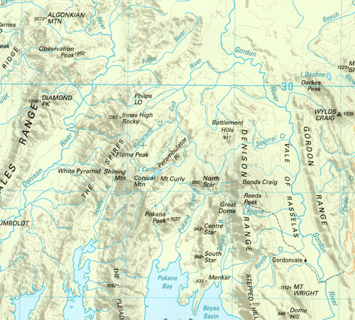 Tasmania South West 1-250,000 Topographic Map Tasmap - Maps, Books ...