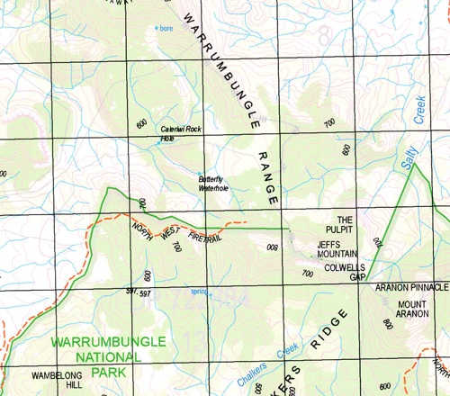 Tenandra 1-50,000 NSW Topographic Map - Maps, Books & Travel Guides