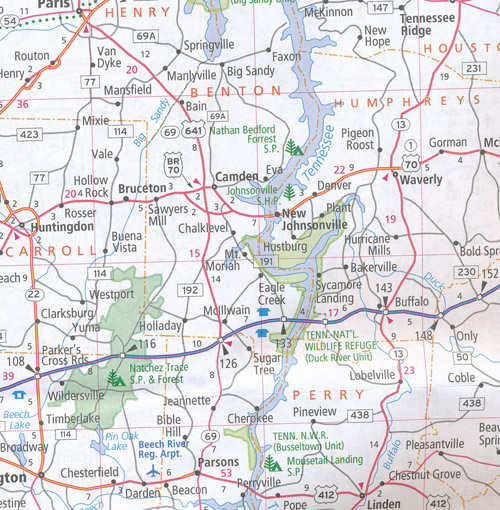 Tennessee Easy to Fold Map Rand McNally - Maps, Books & Travel Guides