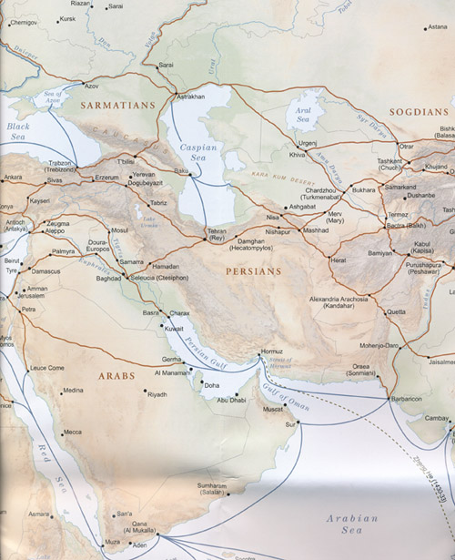 The Ancient Silk Roads Map Odessey - Maps, Books & Travel Guides