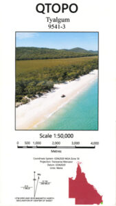 Tyalgum 1-50,000 Topographic Map - Maps, Books & Travel Guides