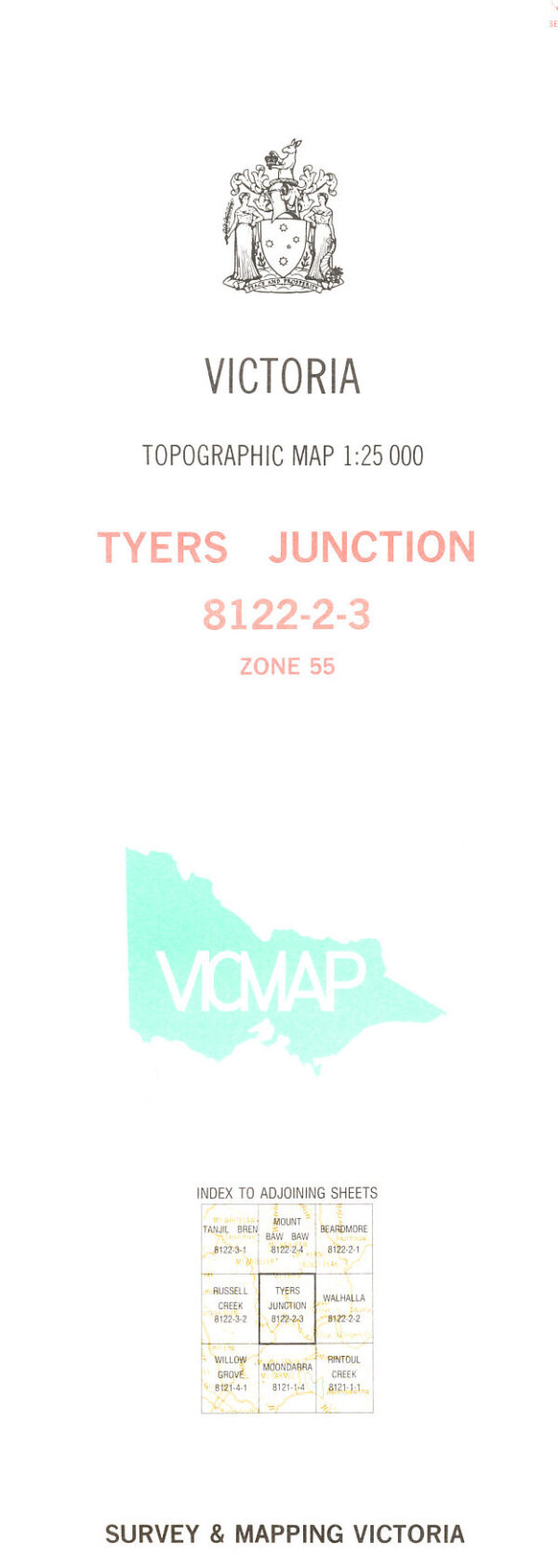 Tyers Junction 1-25,000 Vicmap Old Series - Maps, Books & Travel Guides