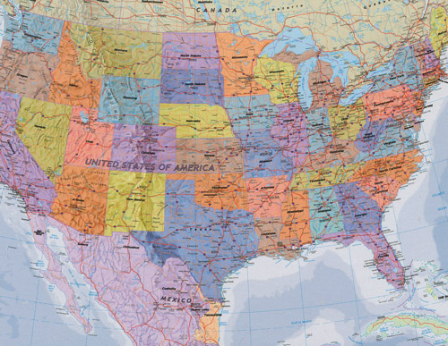 USA Map Globetrotter - Maps, Books & Travel Guides