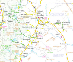 Utah Map GM Johnson - Maps, Books & Travel Guides