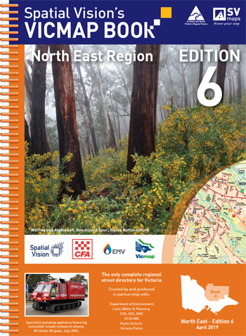 Vicmap North East Region Book Spatial Vision - Maps, Books & Travel Guides