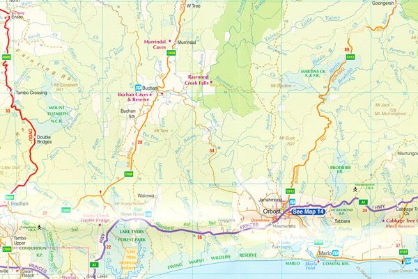 Victoria's Lakes and Wilderness Map RACV - Maps, Books & Travel Guides