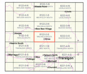 WALHALLA SOUTH 1-25,000 Vicmap Topo Map 8122-2-S - Maps, Books & Travel ...