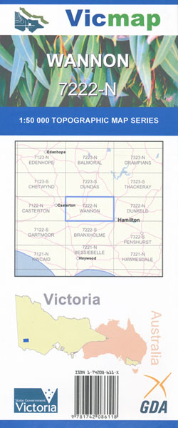 Wannon 1-50,000 Vicmap - Maps, Books & Travel Guides